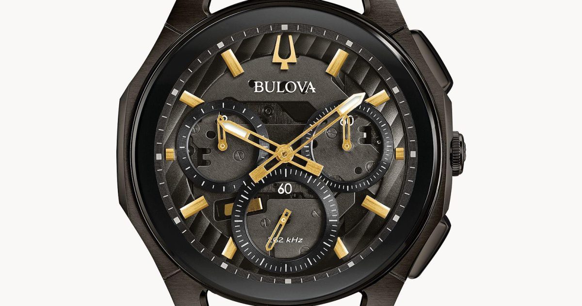 GTS CURV BLK/GOLD DIAL - Bulova Watch | E.R. Sawyer Jewelers